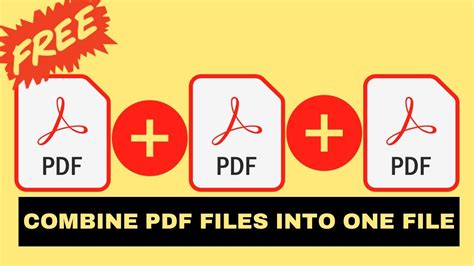 how to combine pdf files merge pdf files youtube