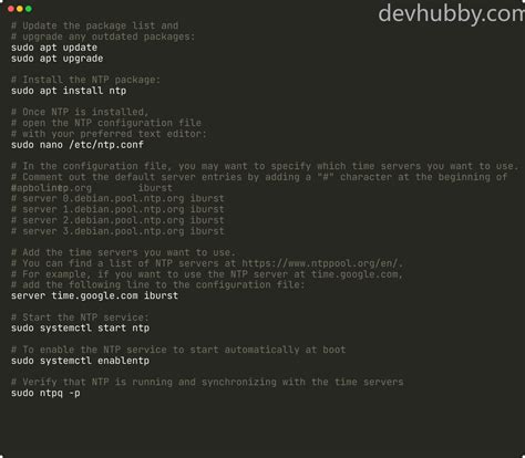 How To Install And Configure NTP Network Time Protocol On Debian