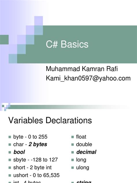 csharp basics pdf class computer programming method computer programming