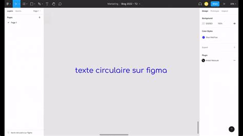 how to write circular text in figma