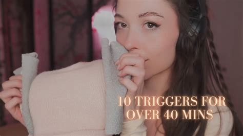 10 Dreamy And Satisfying Triggers For Over 40 Minutes Of Brain Melting Asmr 💜 💜 💜 Youtube
