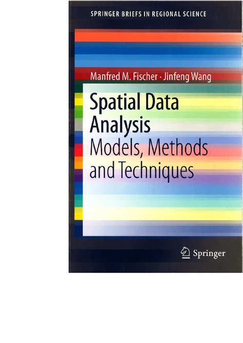 pdf spatial data analysis models methods and techniques manfred m fischer
