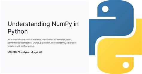 Understanding Numpy In Python