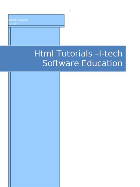html tutorial pdf hyperlink html element
