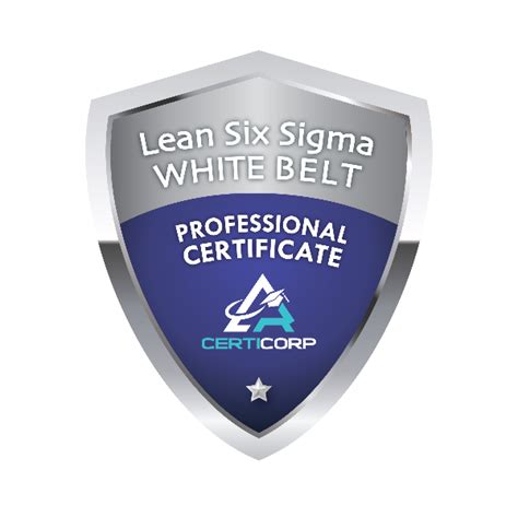 Lean Six Sigma White Belt Professional Certification Credly