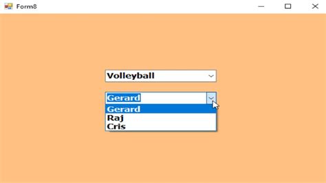 Programming In C Populate Combobox Based On Another Combobox Using