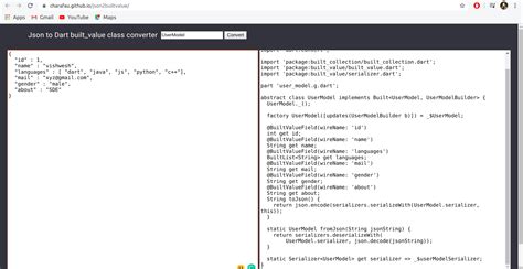 json serialization in flutter with built value library