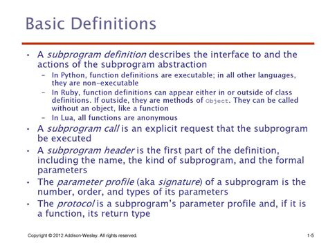 chapter 9 subprograms ppt download