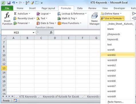 what is a named range in excel