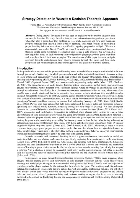 pdf strategy detection in wuzzit a decision theoretic approach