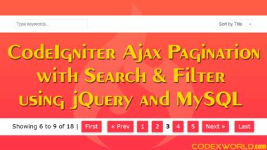 Codeigniter Restful Web Services Codexworld