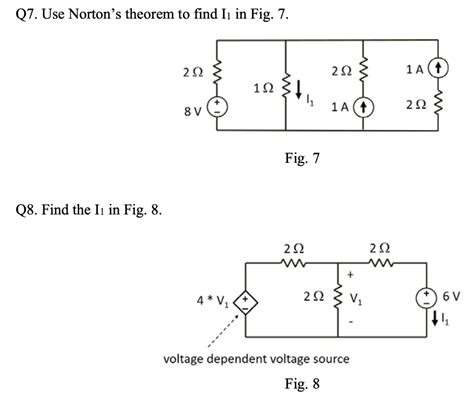 solved q7 use norton s theorem to find ii in fig 7 2Ω 2