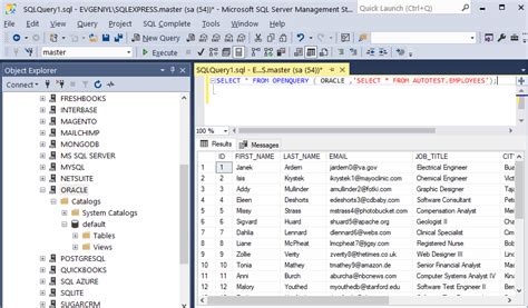 Connecting SQL Server Management Studio To Oracle Via ODBC Driver
