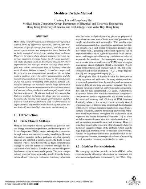 pdf meshfree particle method
