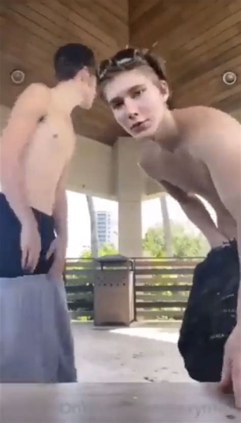 Straight Friends Show Off In Public