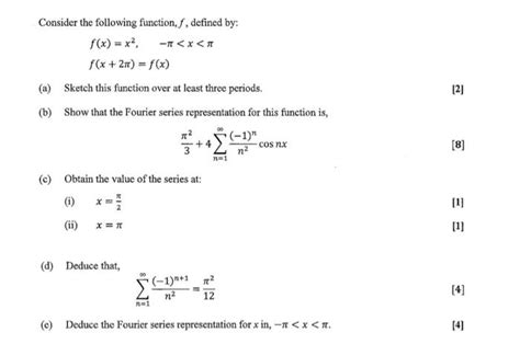 solved consider the following function f defined by f x