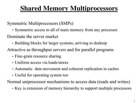 ppt shared memory multiprocessors powerpoint presentation free download id 4741677