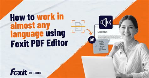 how to work in almost any language using foxit pdf editor foxit