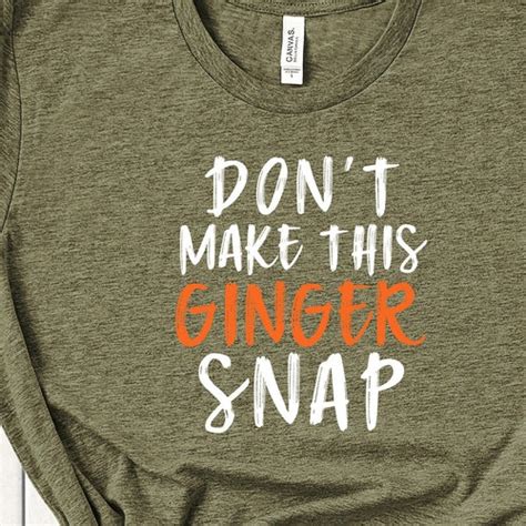 Funny Redhead Shirt Ginger Things Parody T For Redheads Etsy