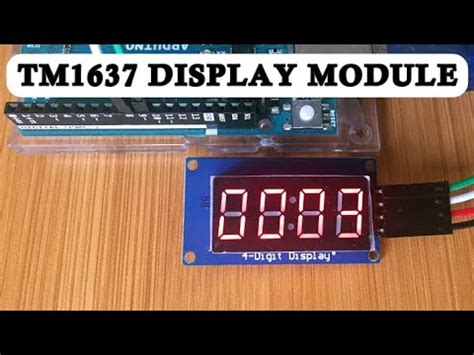 Tm Digit Segment Display Interfacing With Arduino Youtube