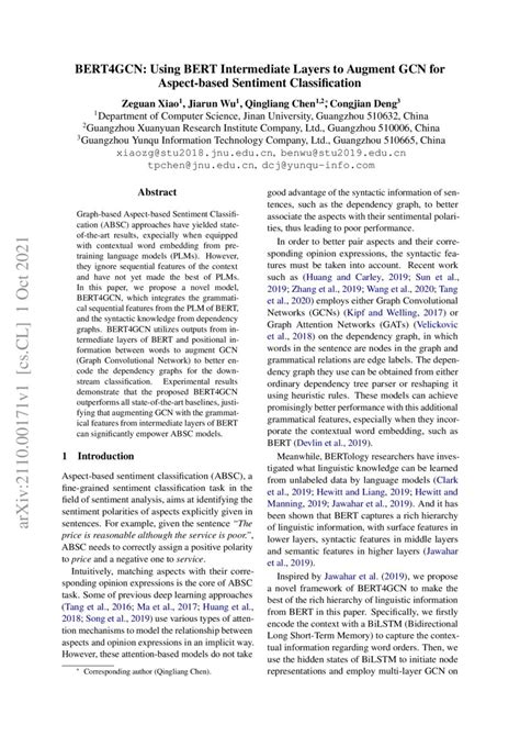 bert4gcn using bert intermediate layers to augment gcn for aspect based sentiment
