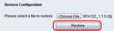 Backup And Restore Configuration On SPA100 Series Cisco