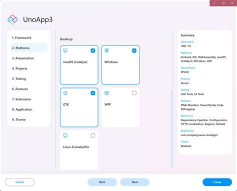 Deep Dive Uno Platform Template Wizard Framework Platforms And