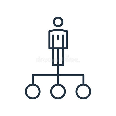 Hierarchical Structure Icon Vector Isolated On White Background