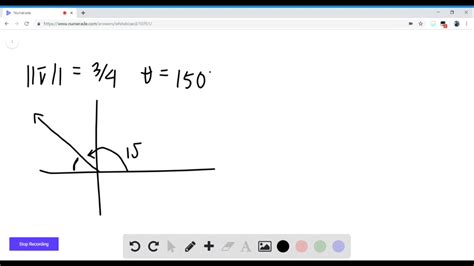solved in exercises 67 74 find the component form of v given its magnitude and the angle it
