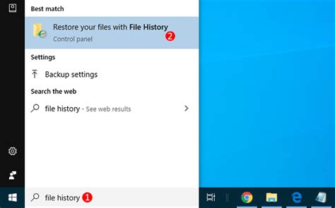 How To Restore Files Using File History In Windows Windows Series Php Cn
