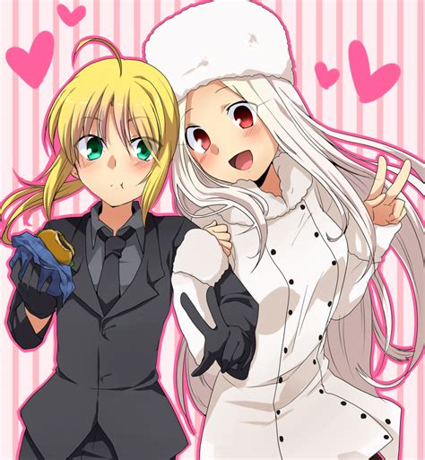 Artoria Pendragon Saber And Irisviel Von Einzbern Fate And 1 More Drawn By Marimodanshaku