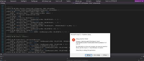 mfc debug assertion failed dll dialog create error microsoft qanda