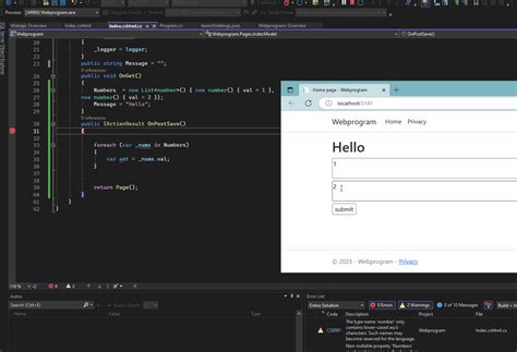 c how do i return a value from collection inside a razor page stack overflow
