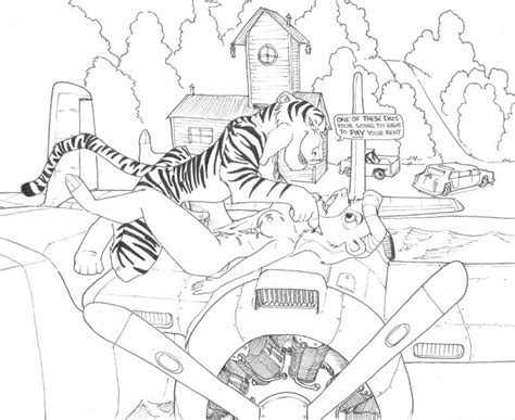 Rule 34 Disney English Text Monochrome Nipples Rebecca Cunningham Shere Khan Tagme Talespin