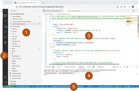 Developing In A Codespace GitHub Docs