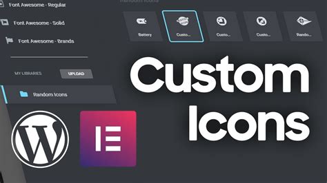 How To Make Custom Icons For WordPress And Elementor Pro YouTube