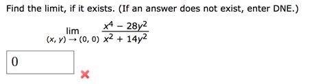 solved find the limit if it exists if an answer does not