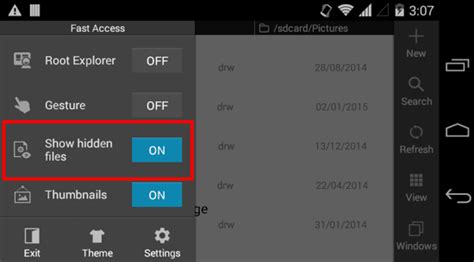 how to hide files from gallery without any app on android