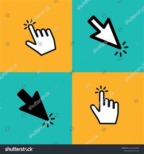 pointer cursor icons web arrows cursors stock vector royalty free 2275319895 shutterstock