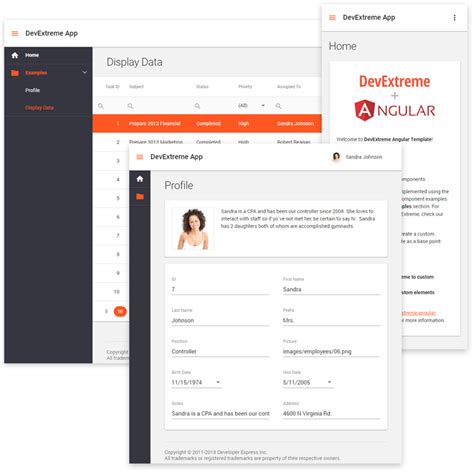 GitHub DevExpress Devextreme Angular Template Responsive Application