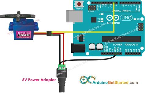 Servo Motor Arduino Circuit Diagram