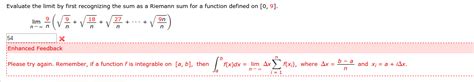 solved evaluate the limit by first recognizing the sum as a
