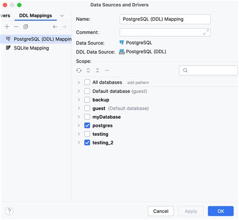 Data Sources And Drivers Dialog JetBrains Rider Documentation