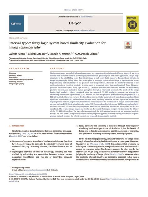 interval type 2 fuzzy logic system based similarity evaluation for image steganography deepai