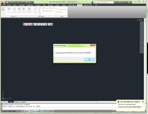 customization file load failed autodesk community