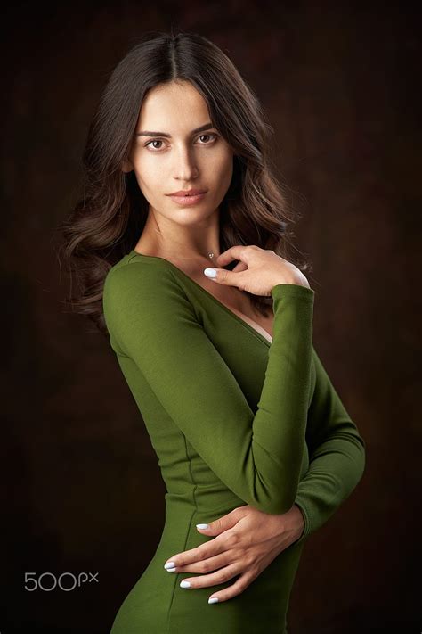 1080p Free Download Alexander Vinogradov Women Brunette Long Hair Wavy Hair Makeup