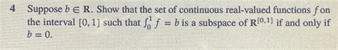 solved 4 suppose binr show that the set of continuous