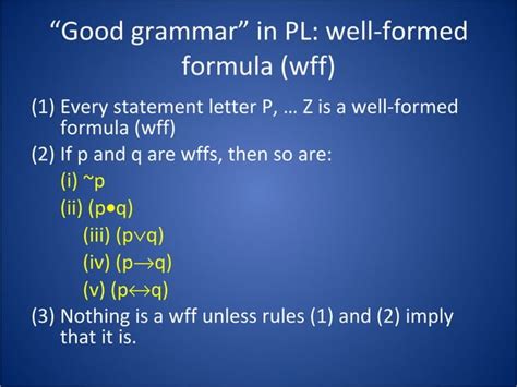 syntax and semantics of propositional logic ppt