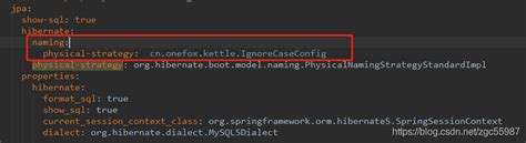 spring boot jpa 忽略表名大小写问题 jpa 表名忽略大小写 csdn博客
