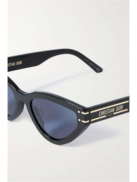 Dior Eyewear Diorsignature B2u Cat Eye Acetate And Silver Tone Sunglasses Net A Porter Us